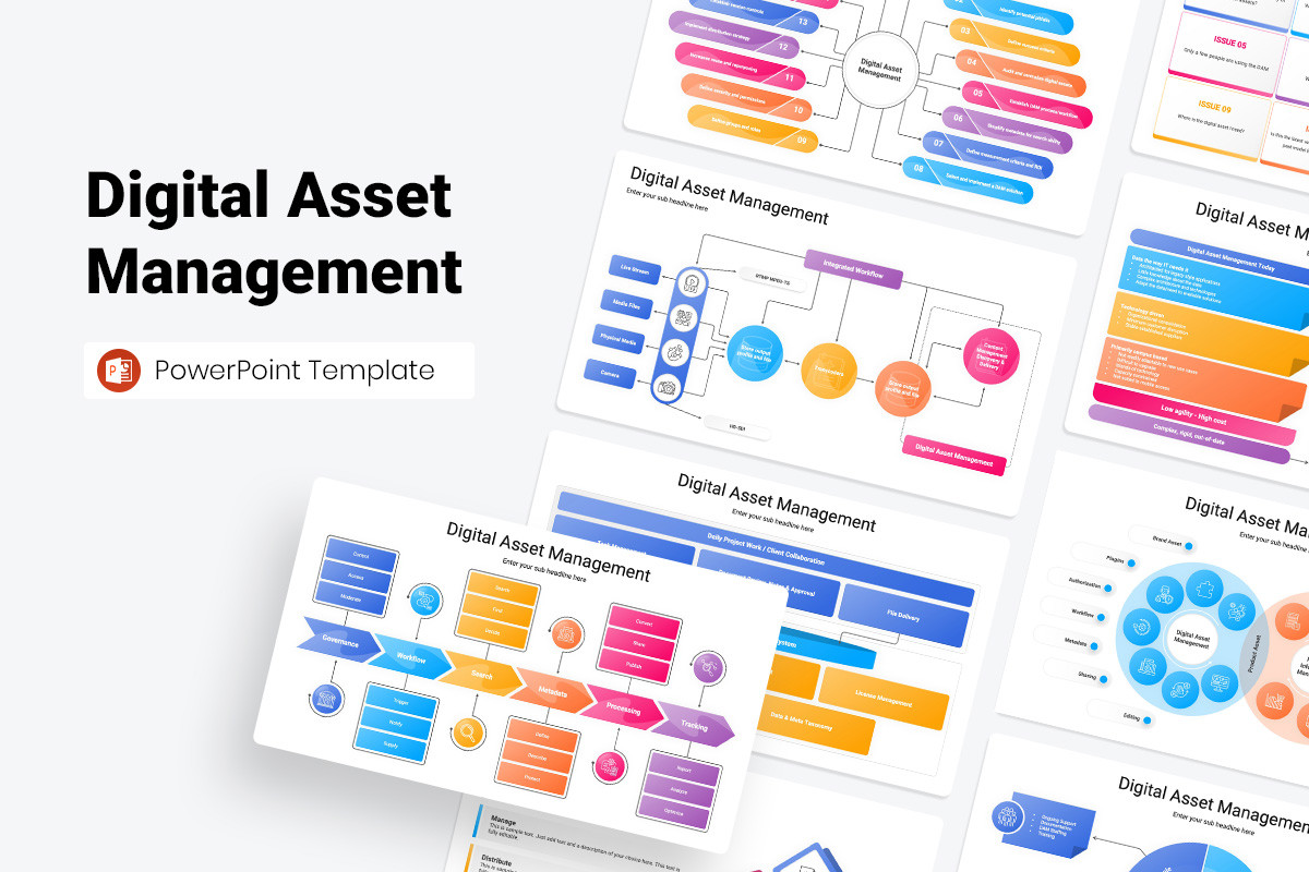 Digital Asset Management PowerPoint Template | Nulivo Market